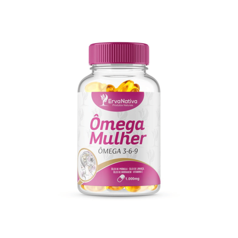 Ômega Mulher 3 6 9, 100 Cápsulas, 1000mg - Erva Nativa