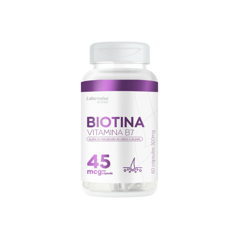 Biotina, Vitamina B7, 60 Cápsulas - Labornatus