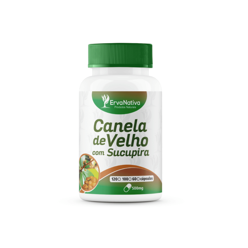 Canela de Velho com Sucupira 100 Cápsulas, 500mg – Erva Nativa