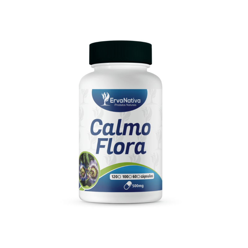 Calmo Flora, Composto Calmante, 100 Cápsulas 500mg - Erva Nativa