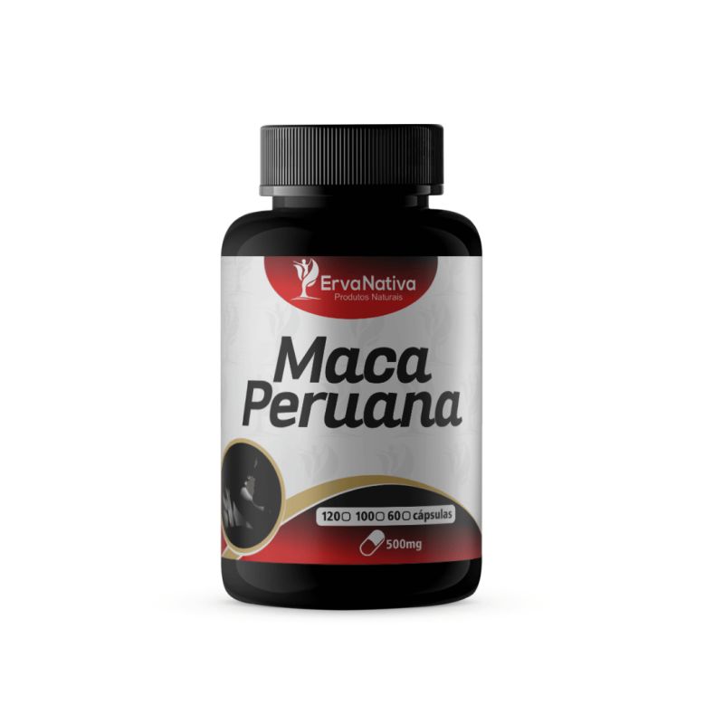 Maca Peruana 100 Cápsulas 500mg - Erva Nativa