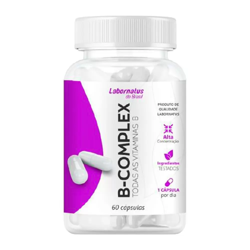 B-Complex, Complexo de Vitaminas B, 60 Cápsulas - Labornatus
