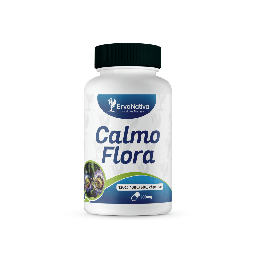 Calmo Flora, Composto Calmante, 100 Cápsulas 500mg - Erva Nativa
